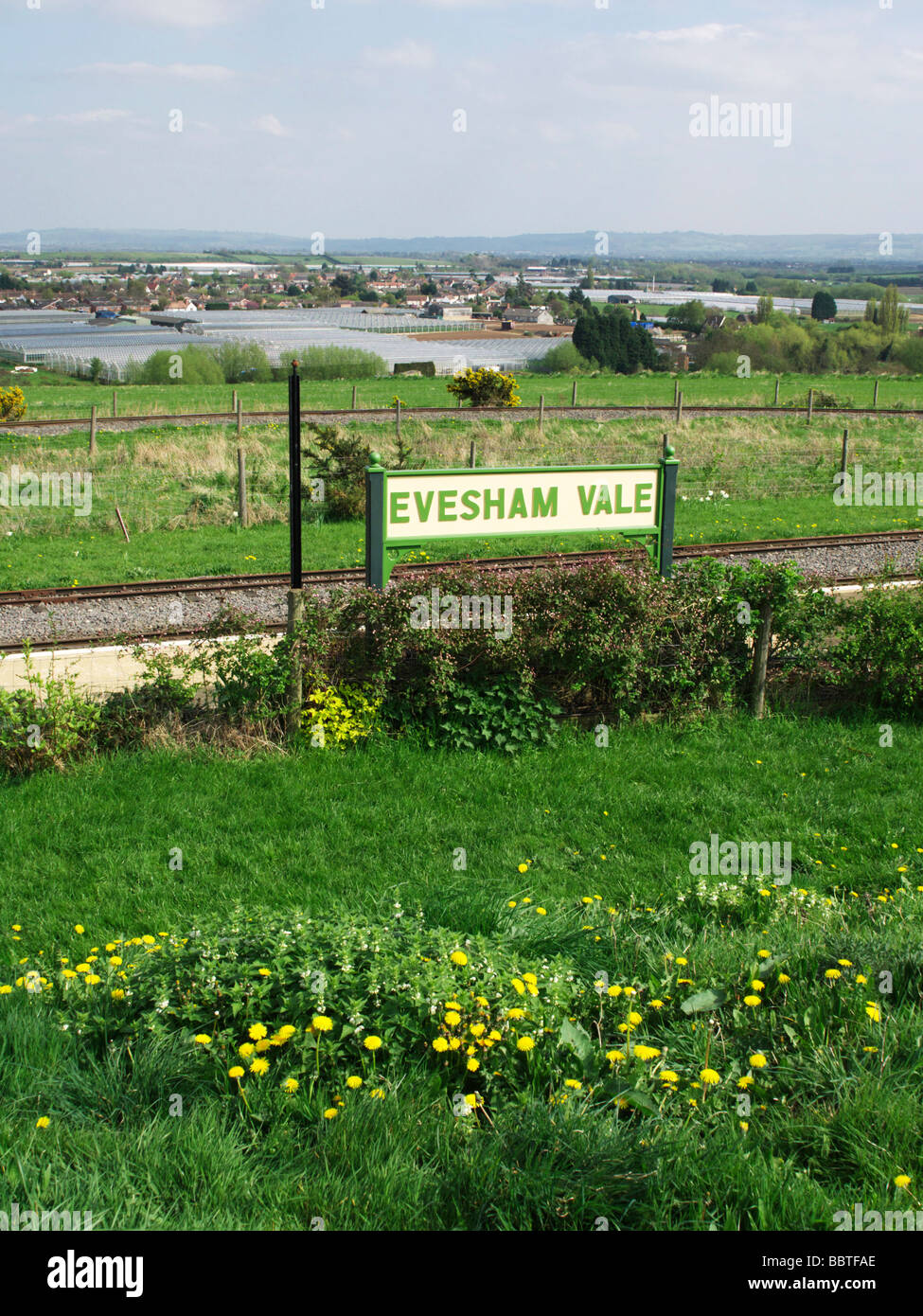 narrow gauge vale evesham vale vale of evesham Stock Photo - Alamy