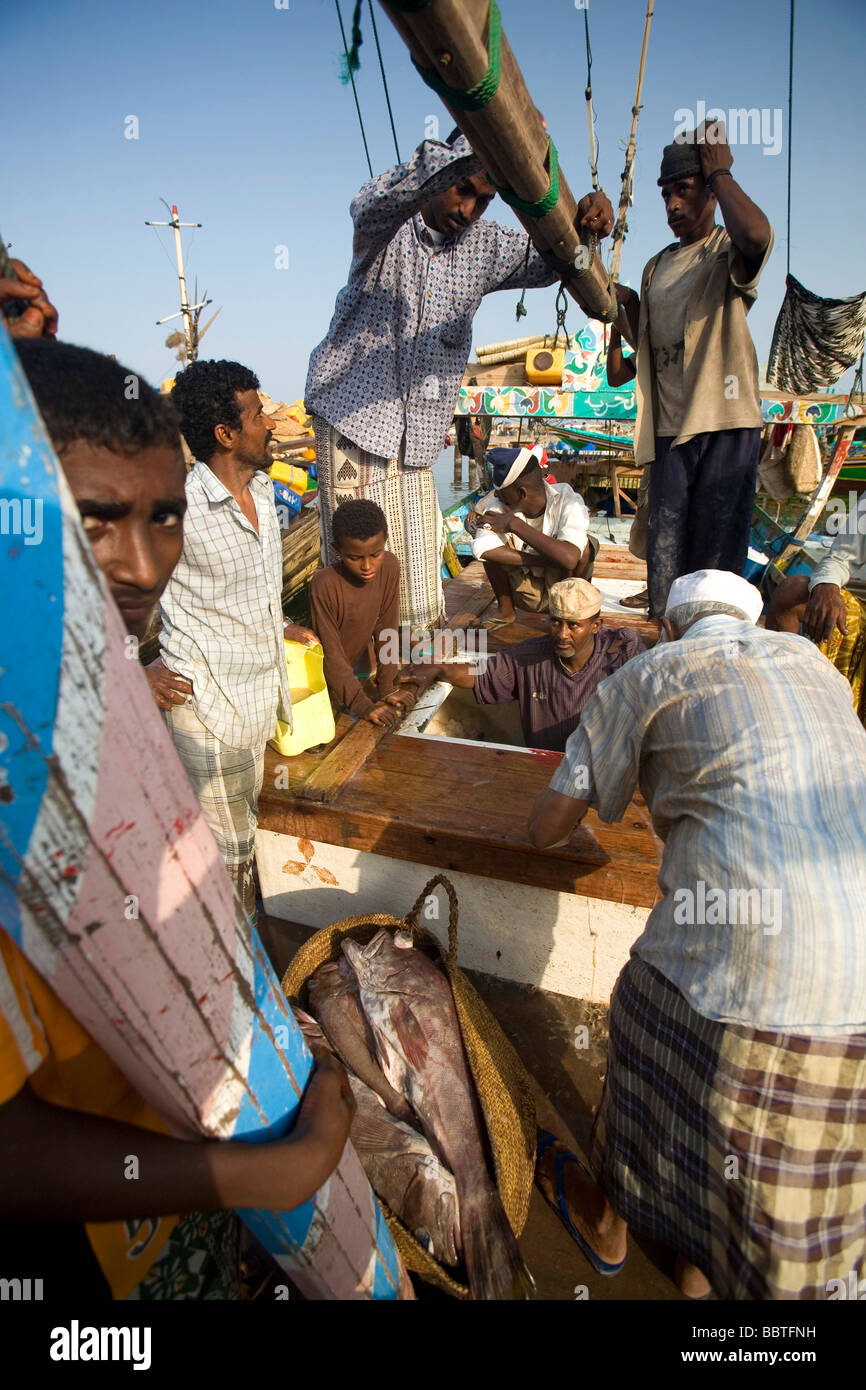 Fish market, Al Hodeidah, Yemen, Middle East Stock Photo - Alamy