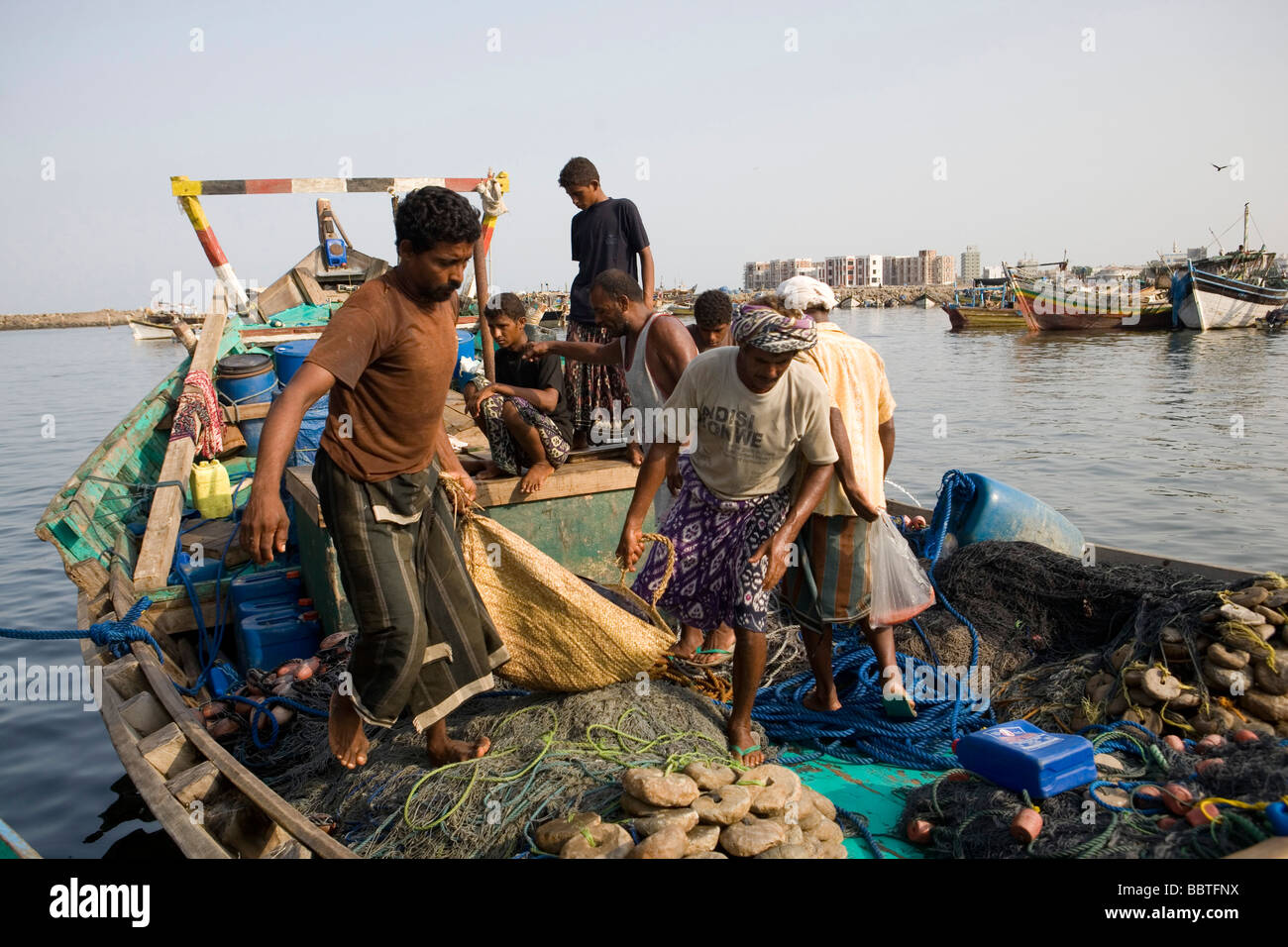 Fish market, Al Hodeidah, Yemen, Middle East Stock Photo - Alamy
