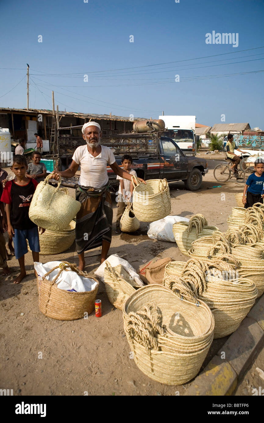 Fish market, Al Hodeidah, Yemen, Middle East Stock Photo - Alamy