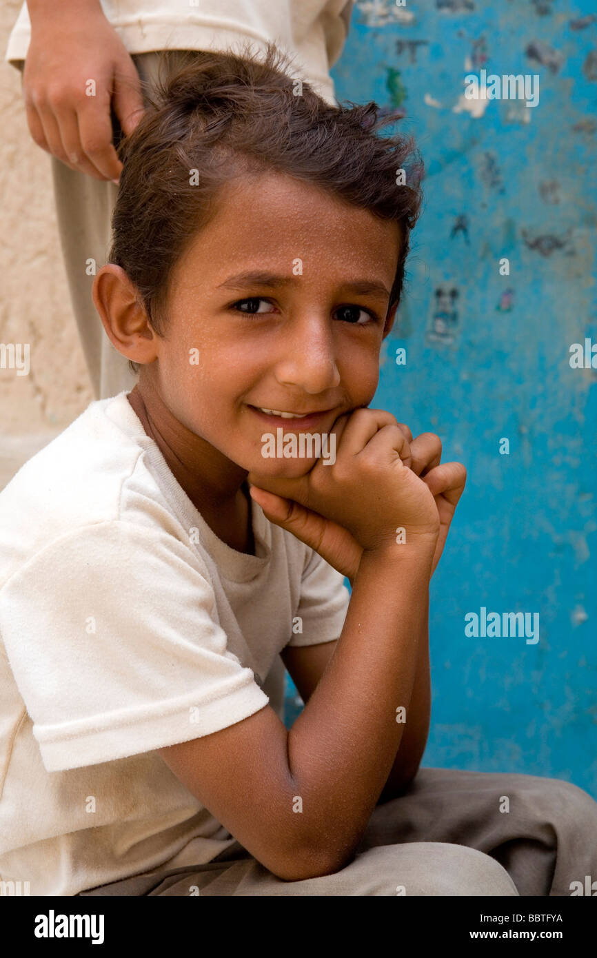 Child, Al Hajjarain, Wadi Doan, Yemen, Middle East Stock Photo - Alamy