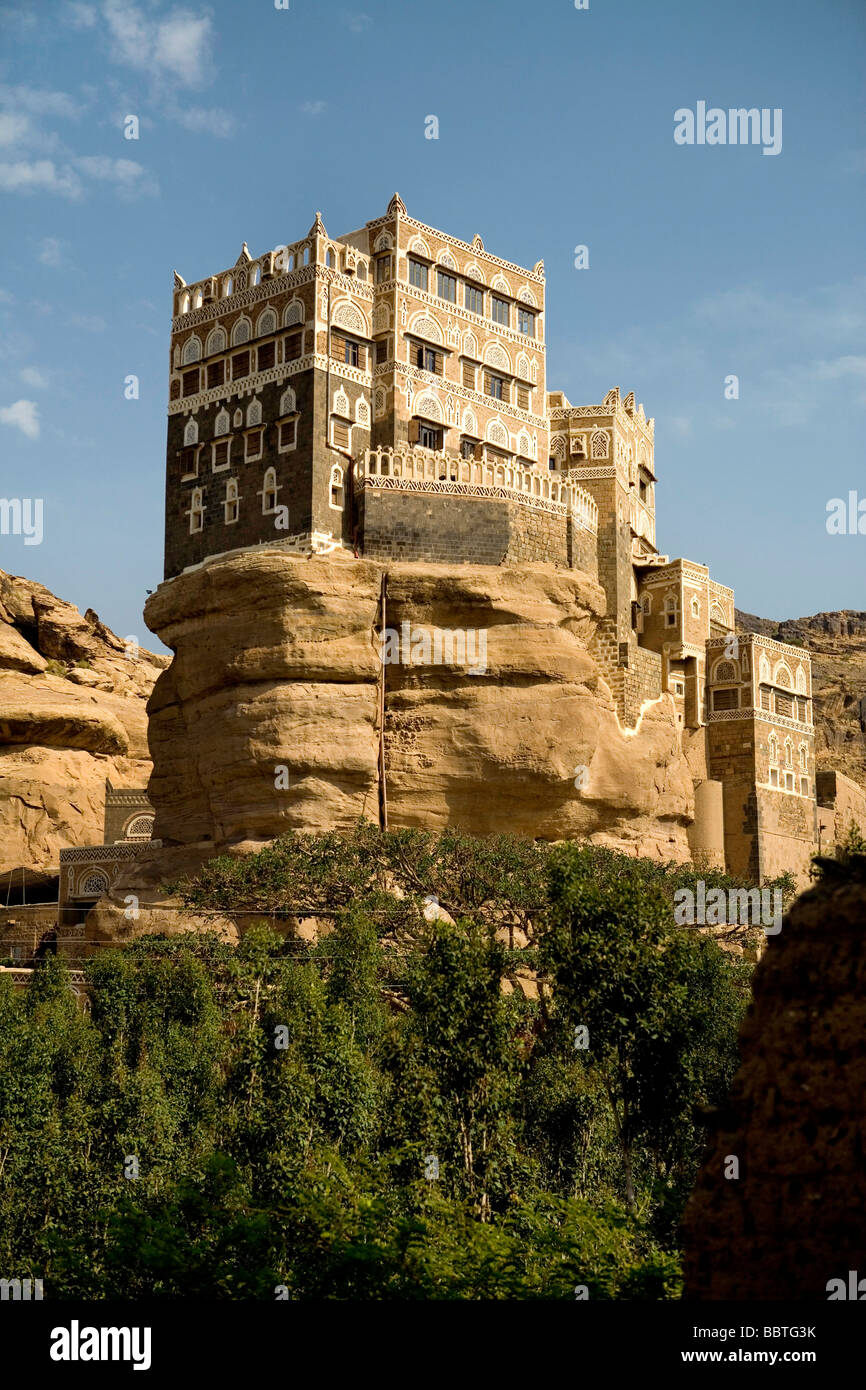 Dar al-Hajar, Wadi Dhahar, Yemen, Middle East Stock Photo - Alamy