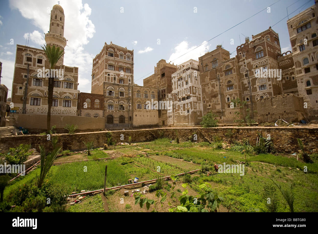 Village view, Old Sana'a, Yemen, Middle East Stock Photo - Alamy