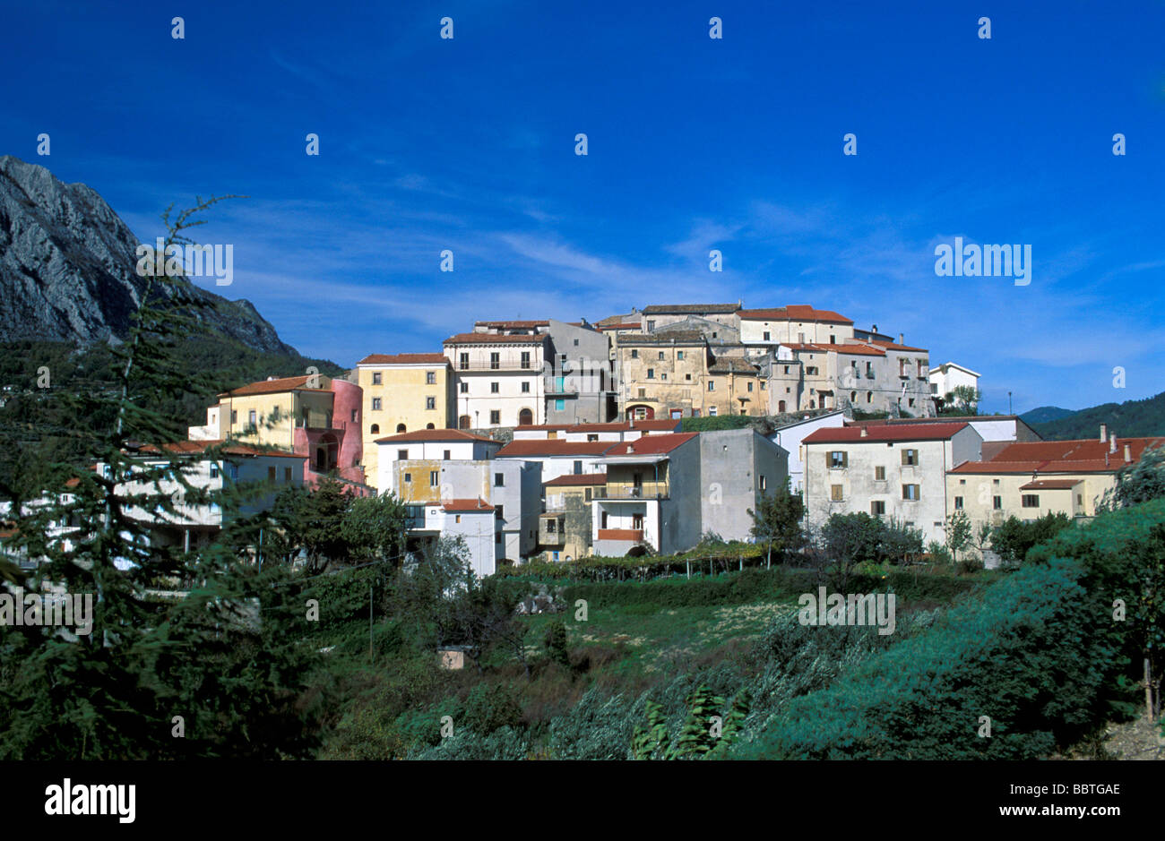 Village view, Pascoli, Molise, Italy Stock Photo - Alamy