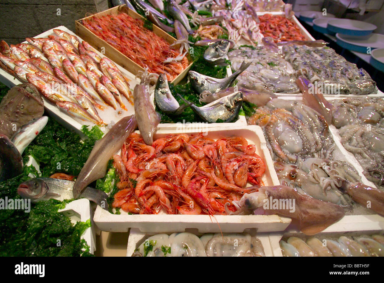 Fish market, Naples, Campania, Italy Stock Photo - Alamy