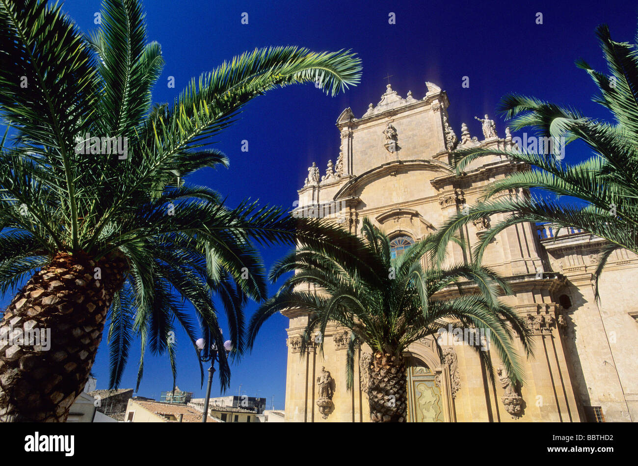 Piazza Busacca, Scicli, Sicily, Italy Stock Photo - Alamy