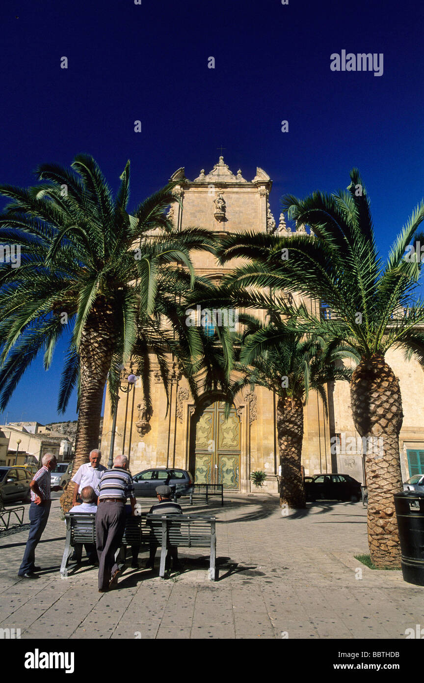 Piazza Busacca, Scicli, Sicily, Italy Stock Photo - Alamy