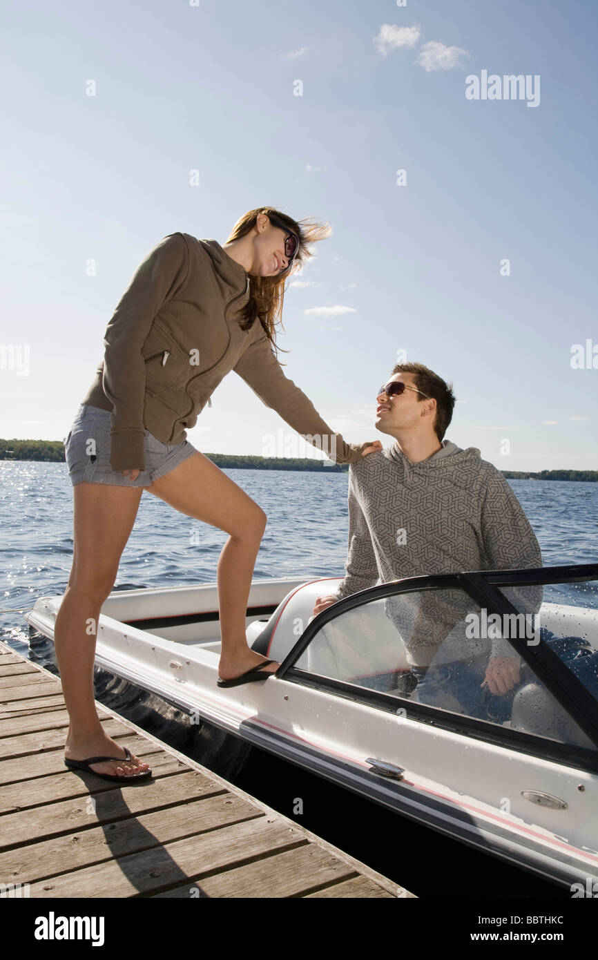 Passenger enjoying speedboat hi-res stock photography and images - Alamy