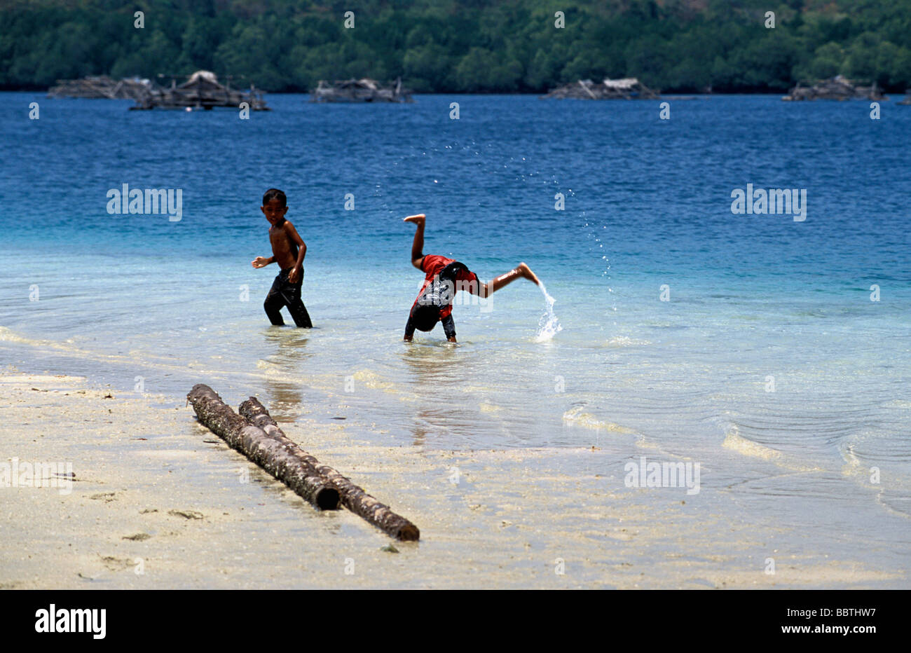 Beach, Manado, Sulawesi island, Sunda Islands, Indonesia Stock Photo ...