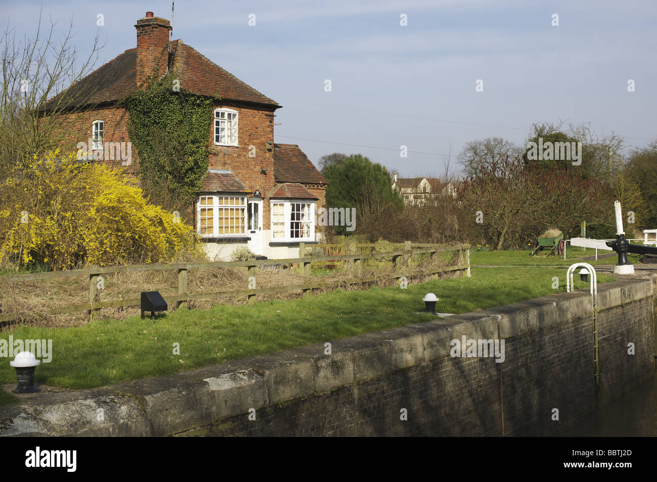 grand union canal hatton flight of locks warwickshire midlands england ...