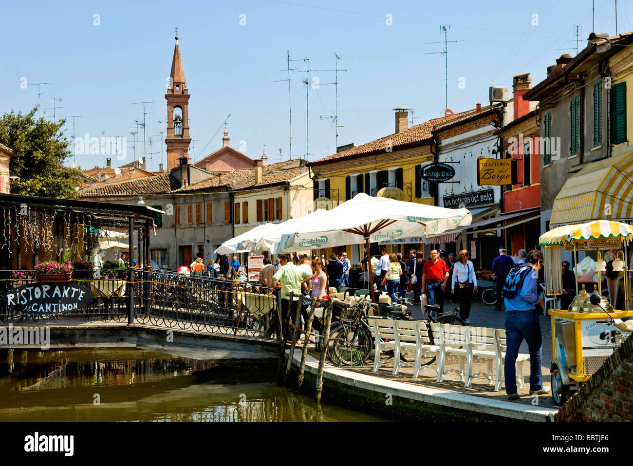 Historical centre, Po delta, Emilia Romagna, Italy Stock Photo - Alamy