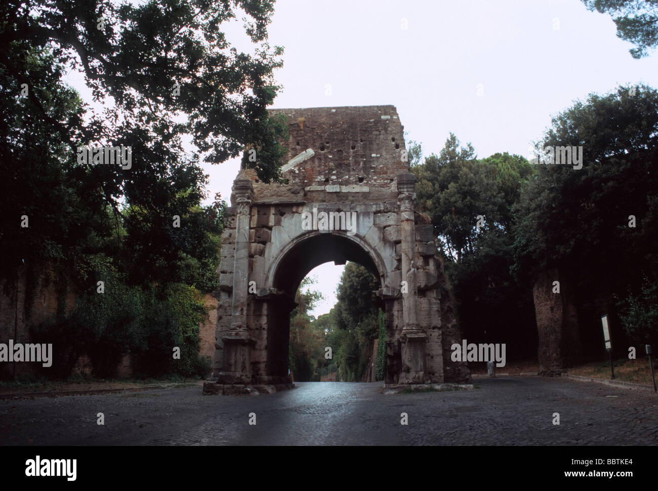 The "Arco di Druso" in Rome Stock Photo - Alamy
