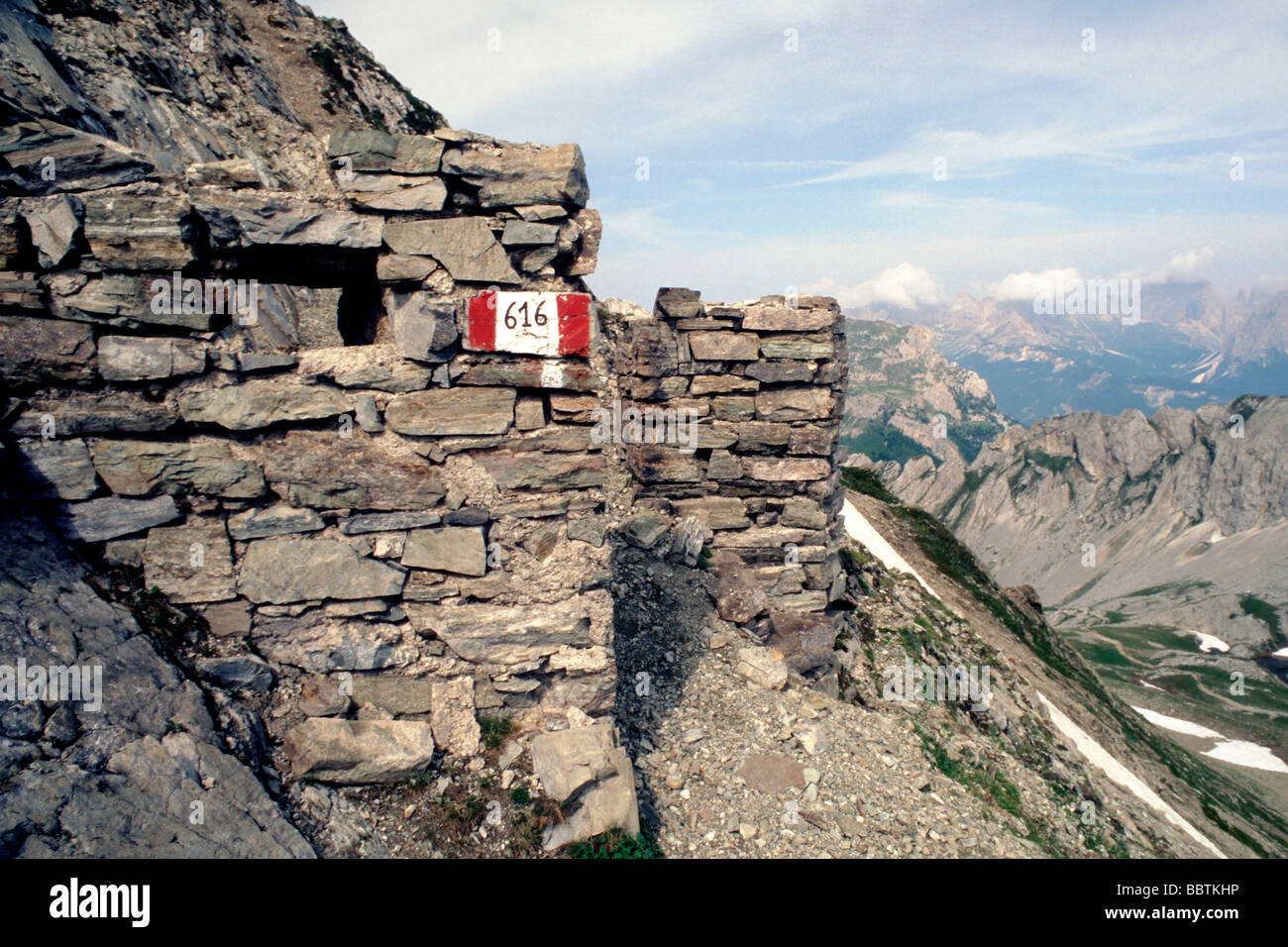 Austrian first world war bunker hi-res stock photography and images - Alamy