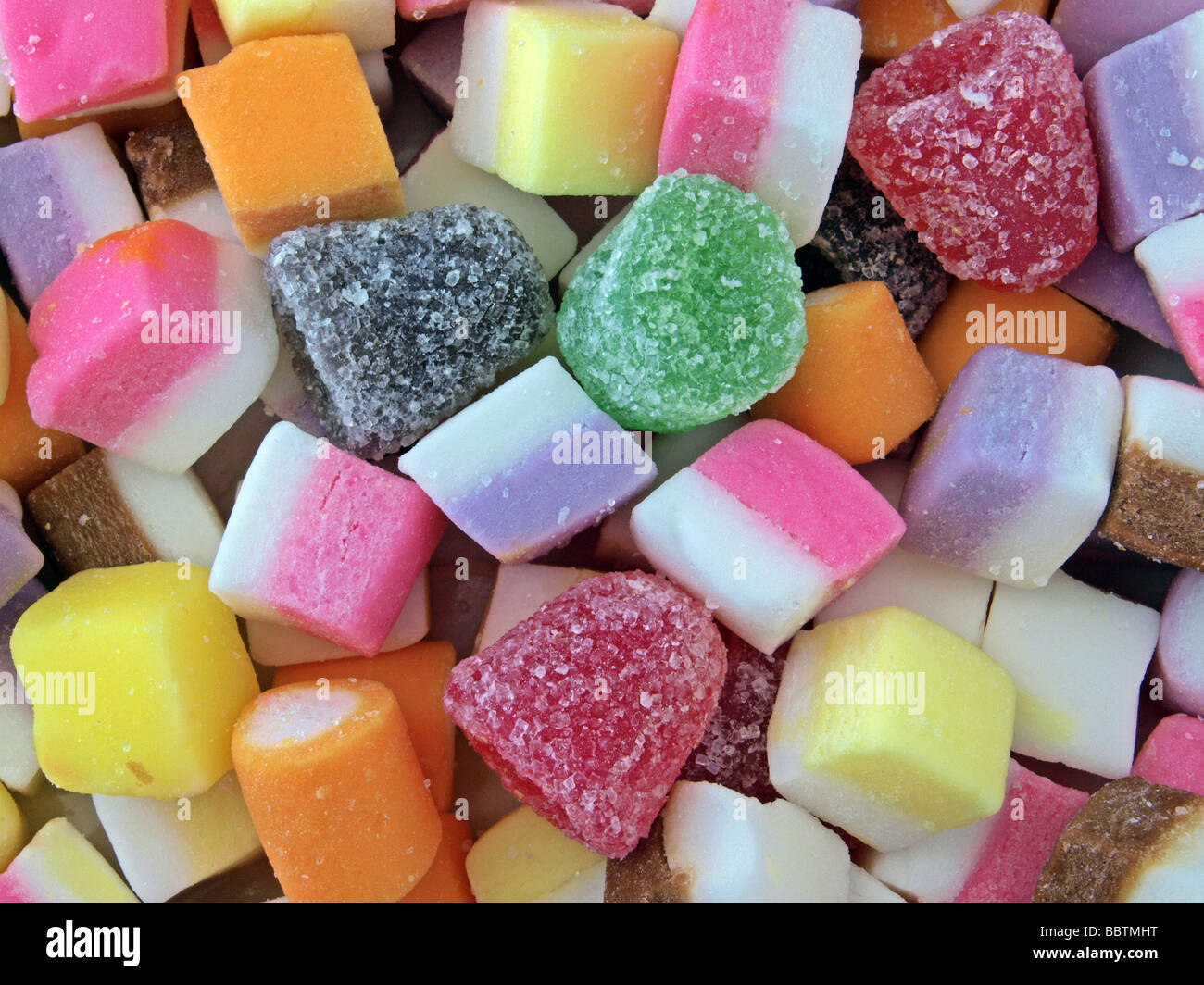Closeup of mixed sweets loved by children of all ages Stock Photo - Alamy
