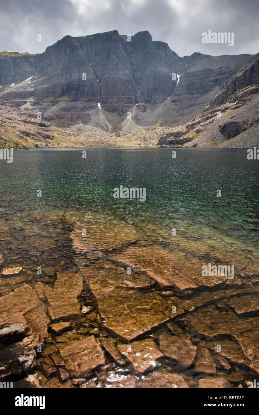 Triple buttress and corrie lochan, Ben Eighe, Torridon, with a heart ...