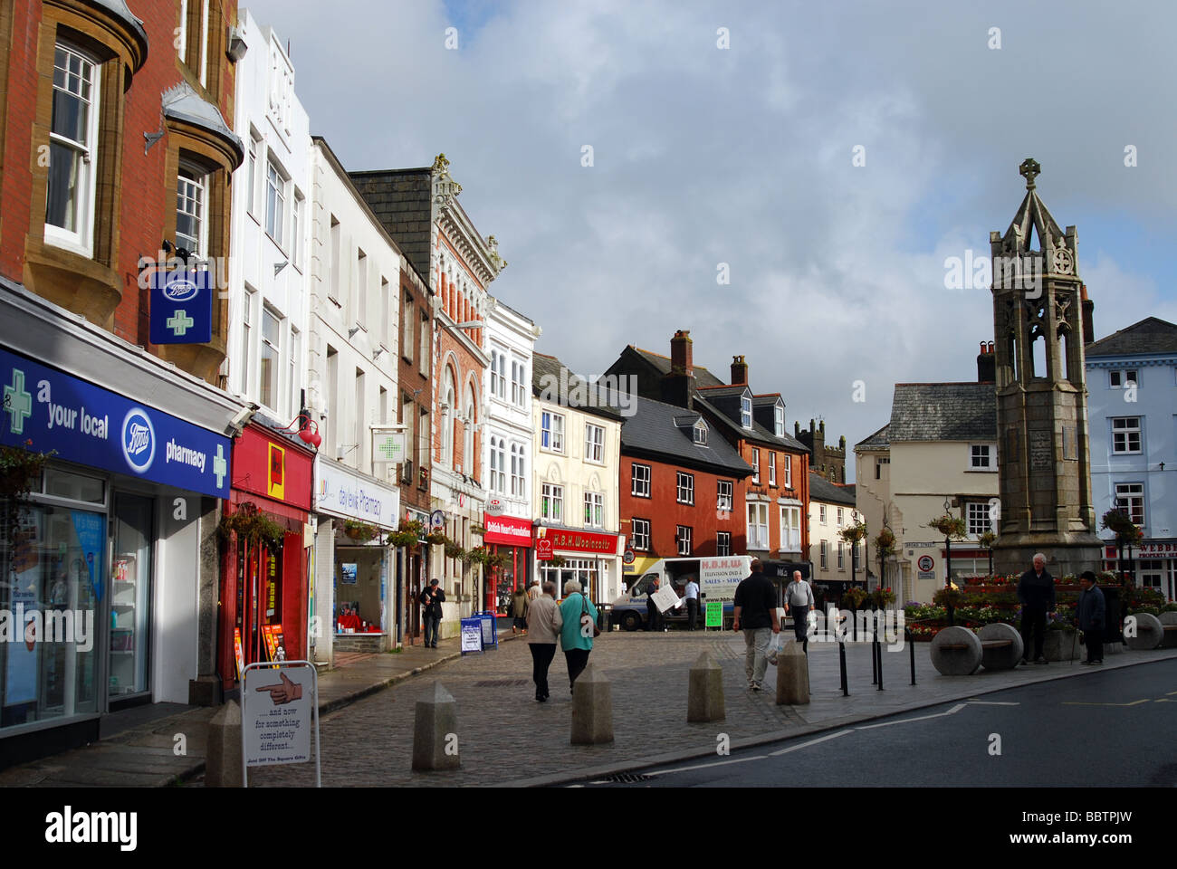 Gateway To Cornwall Town Devon Cornwall Border High Resolution Stock ...