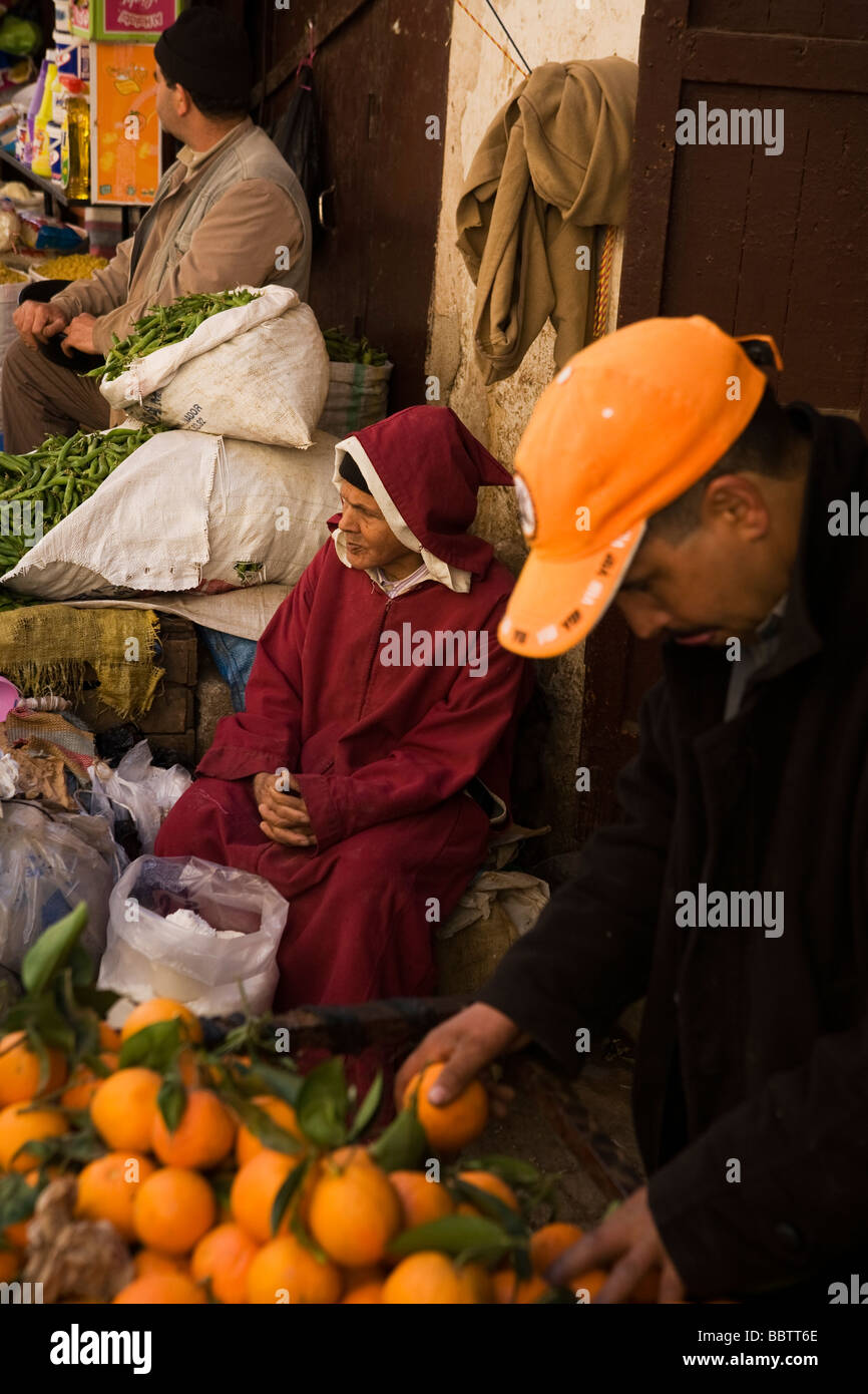 Orange Seller, Fez Medina, Morocco Stock Photo - Alamy