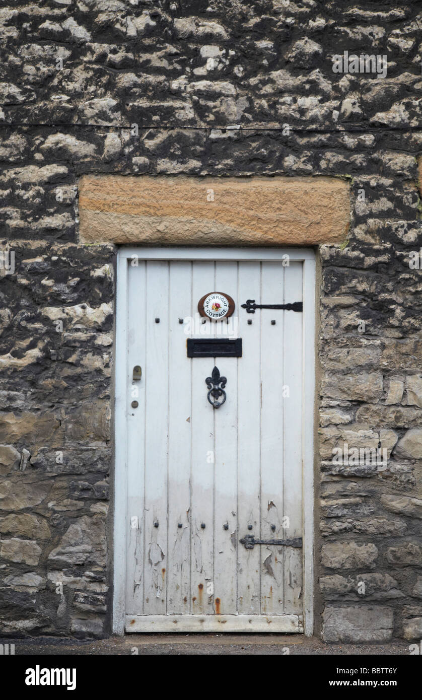 white front door, country house door Stock Photo - Alamy