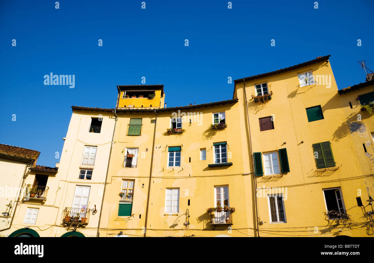 Traditional Italian building with circular form on a fairground Stock ...