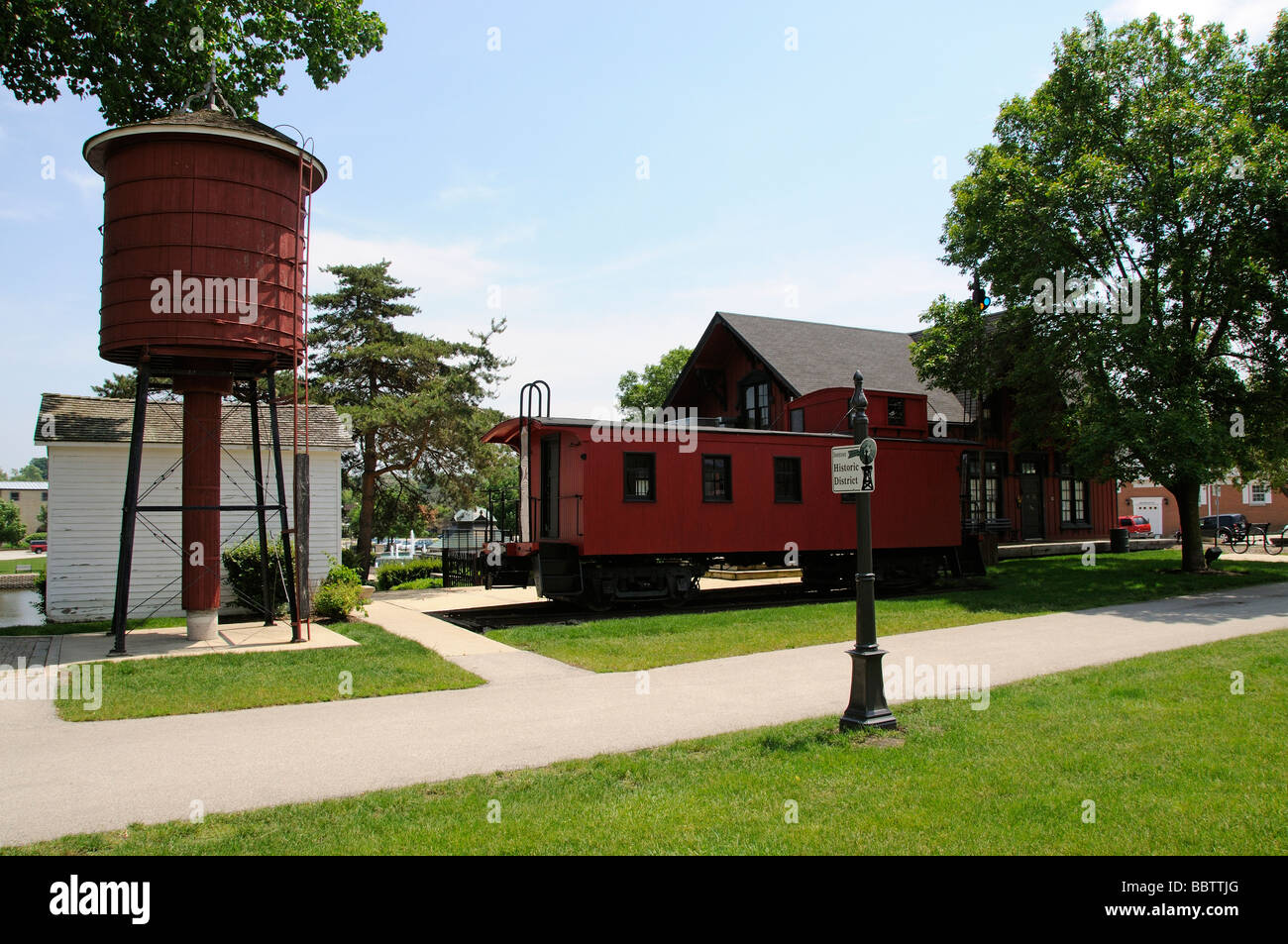 Batavia railroad depot museum Illinois USA Stock Photo - Alamy