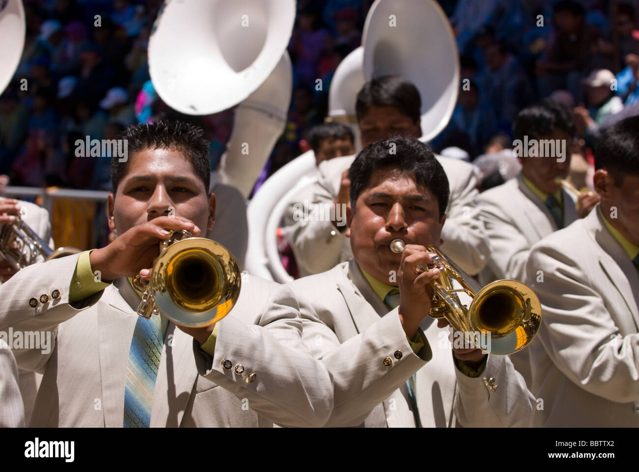 Music Band at Oruro Carnival, Bolivia Stock Photo - Alamy