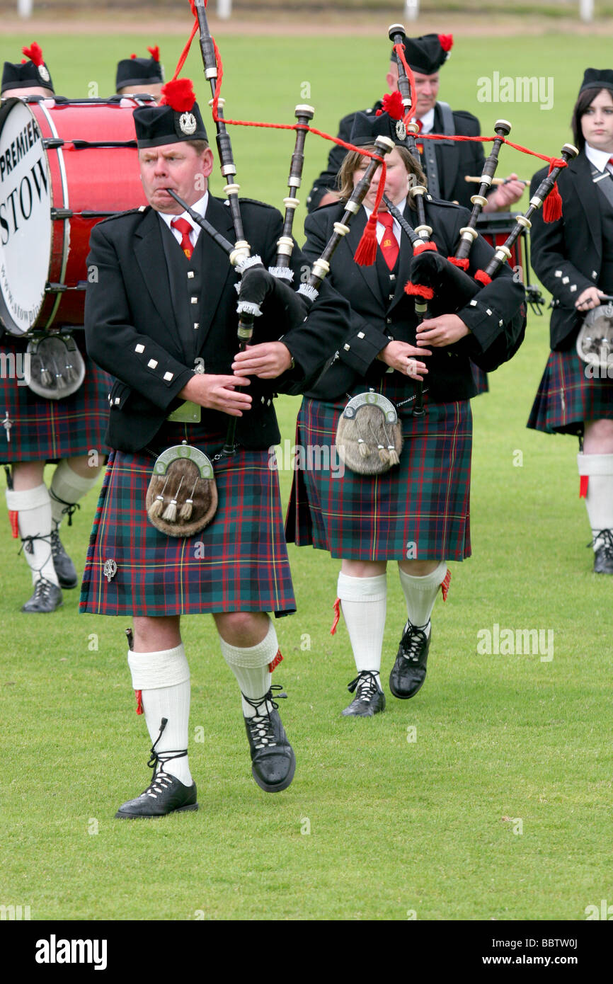 8th Innerleithen Pipe Band Championships - Scottish Borders Stock Photo ...