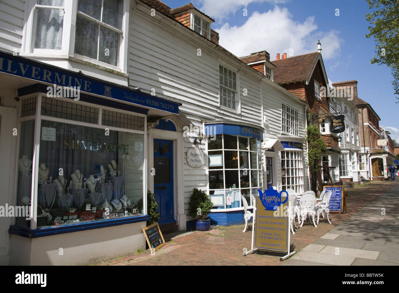 Typical architecture english village main street hi-res stock ...