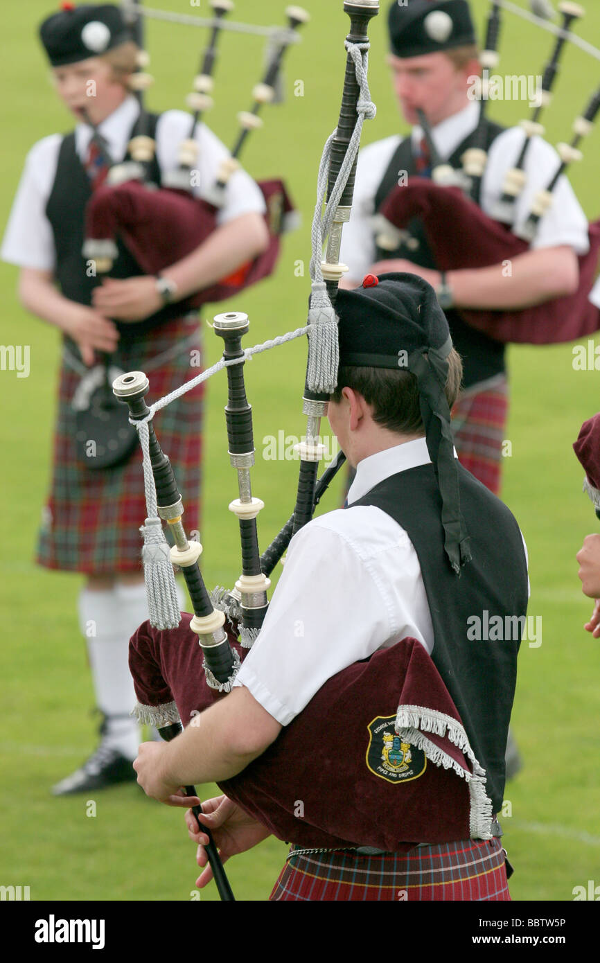 8th Innerleithen Pipe Band Championships - Scottish Borders Stock Photo ...