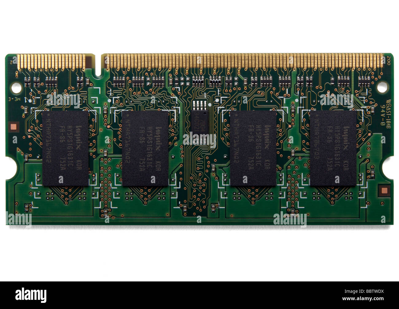 Computer SDRAM on white background Stock Photo - Alamy