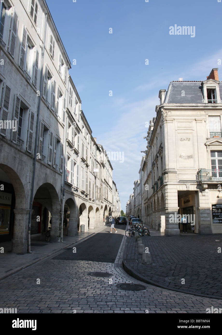 La Rochelle street scene France May 2009 Stock Photo - Alamy