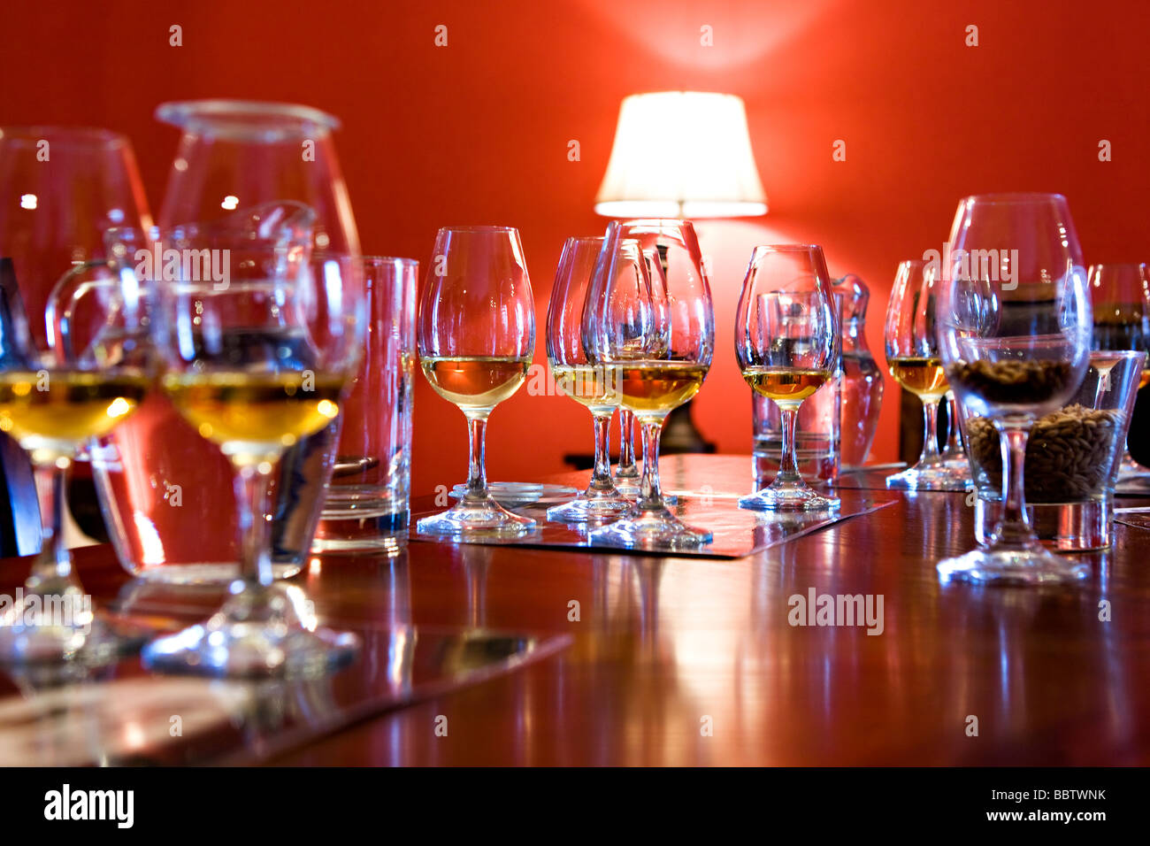 Irish whiskey tasting glasses Stock Photo - Alamy