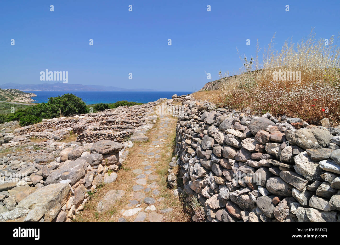 Archaelogical Site Gournia, former minoan city, fully excavated ...