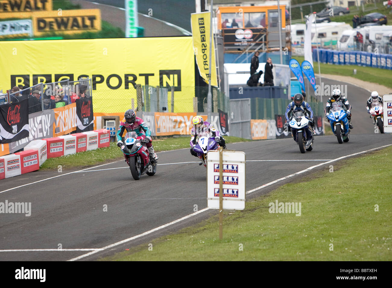 600cc Supersport race North West 200 Stock Photo - Alamy