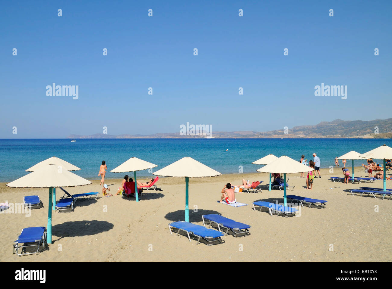 Sitia (Siteia) beach, Crete, Greece, Europe Stock Photo - Alamy