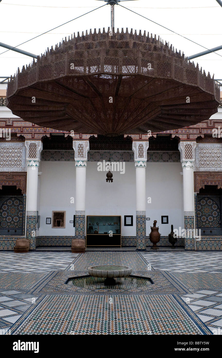 Interior of the Marrakesh Museum in Marrakesh Morocco Stock Photo - Alamy