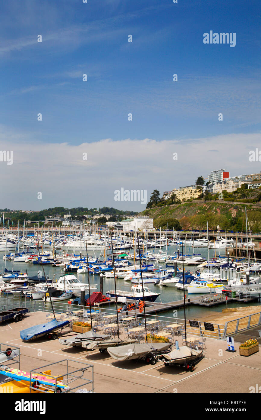 Boats in the Marina Torquay Devon England Stock Photo - Alamy
