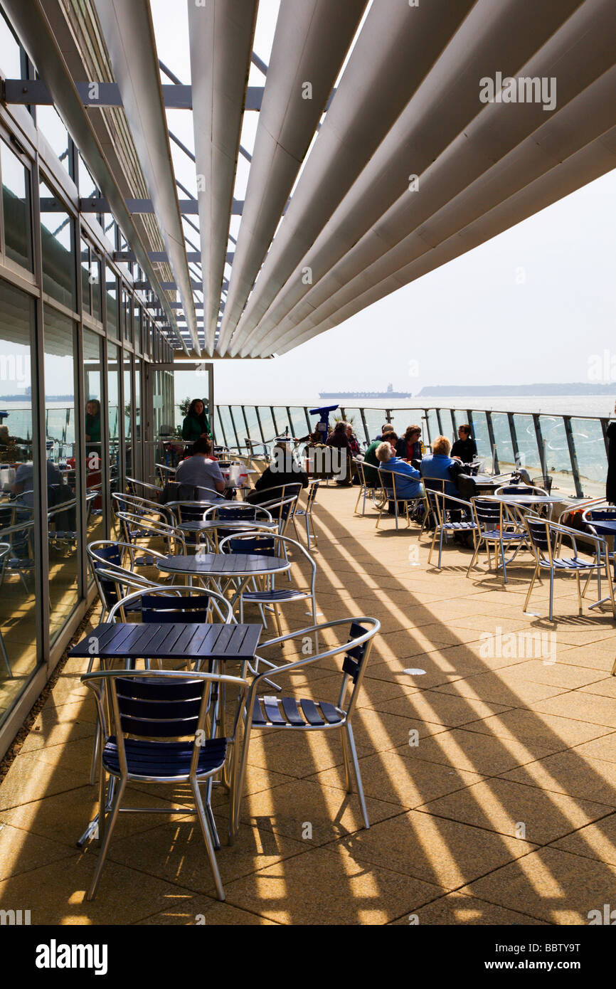 Cafe at Living Coasts Torquay Devon England Stock Photo - Alamy