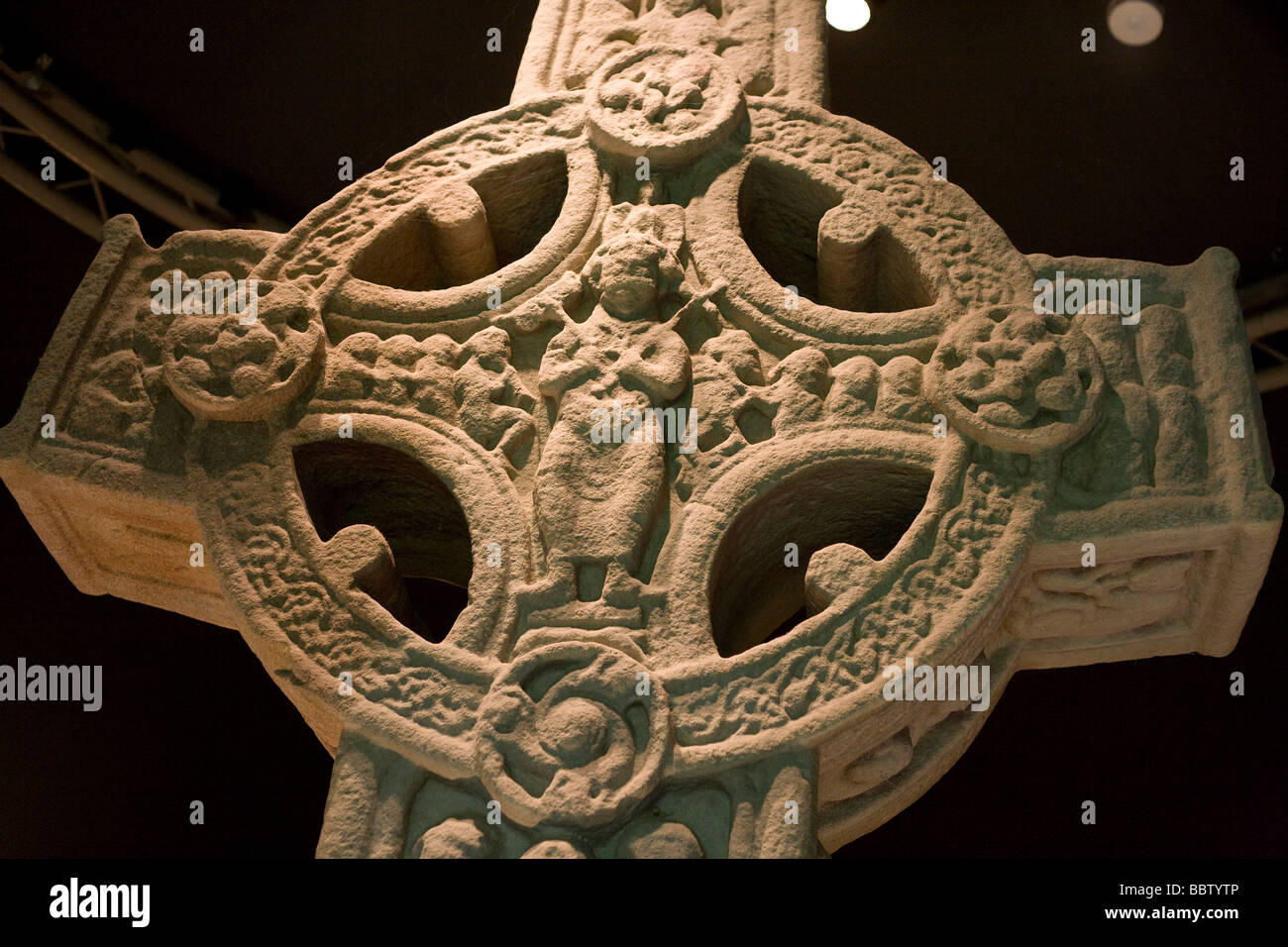 East Face of the Cross of the Scriptures at Clonmacnoise, horizontal ...