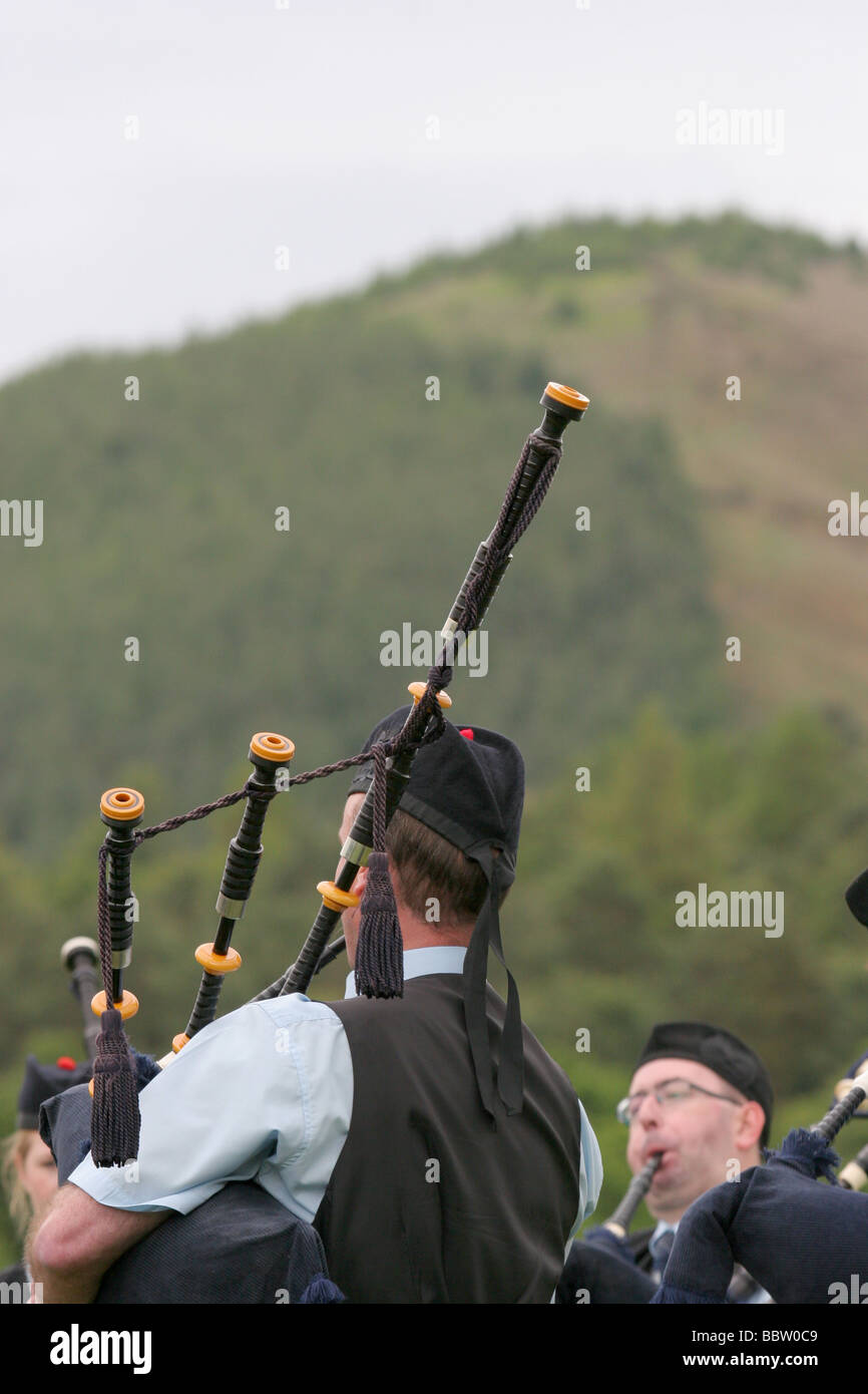 8th Innerleithen Pipe Band Championships - Scottish Borders Stock Photo ...
