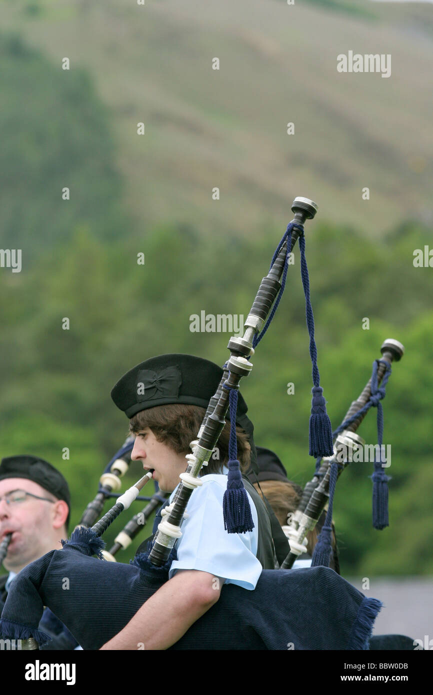 8th Innerleithen Pipe Band Championships - Scottish Borders Stock Photo ...