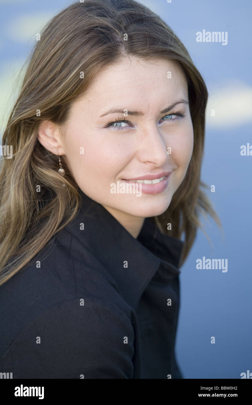 Woman Headshot Cheeky Stock Photos & Woman Headshot Cheeky Stock Images ...