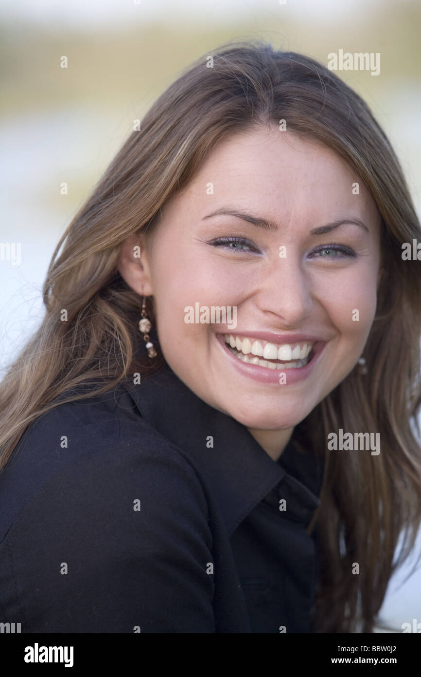 Laughing woman cheeky hi-res stock photography and images - Alamy