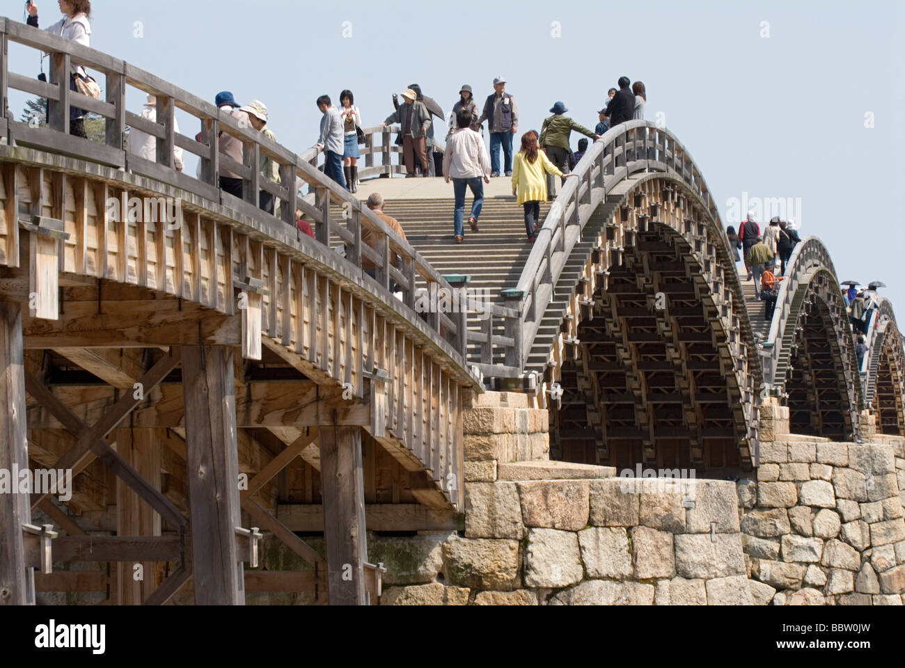 Most famous classic traditional arched bridge in Japan is the Kintai ...