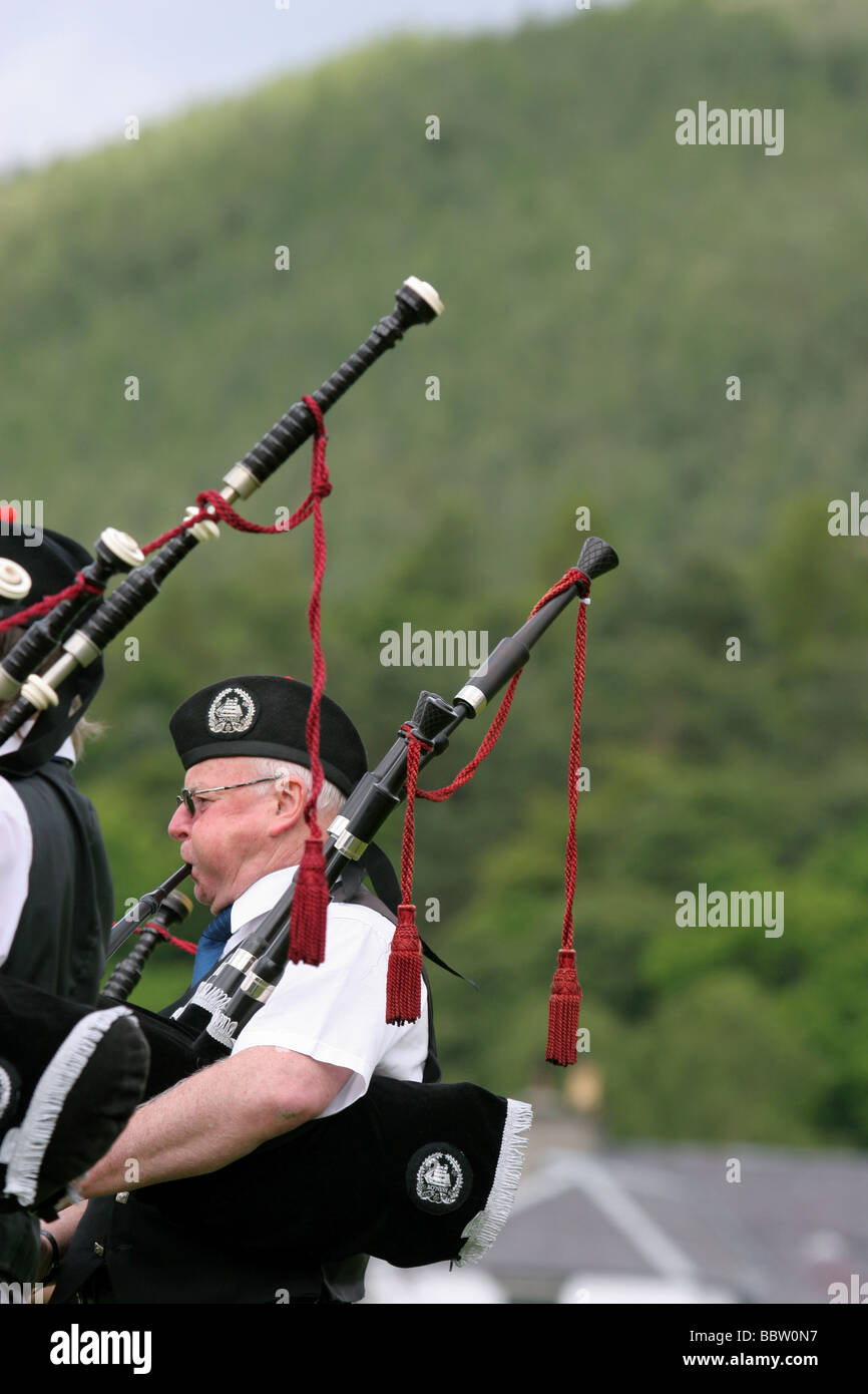 8th Innerleithen Pipe Band Championships - Scottish Borders Stock Photo ...
