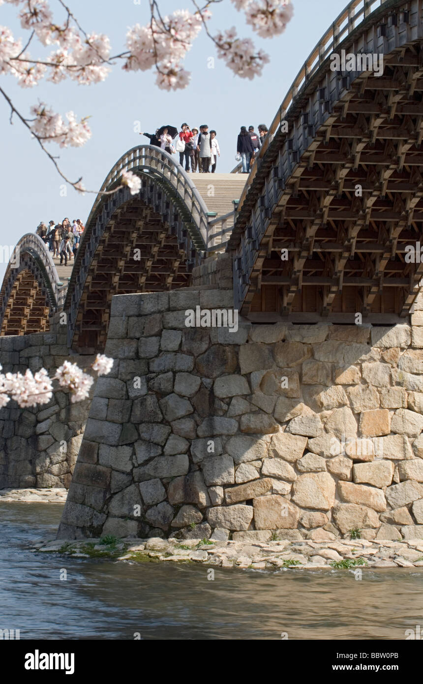 Most famous classic traditional arched bridge in Japan is the Kintai ...