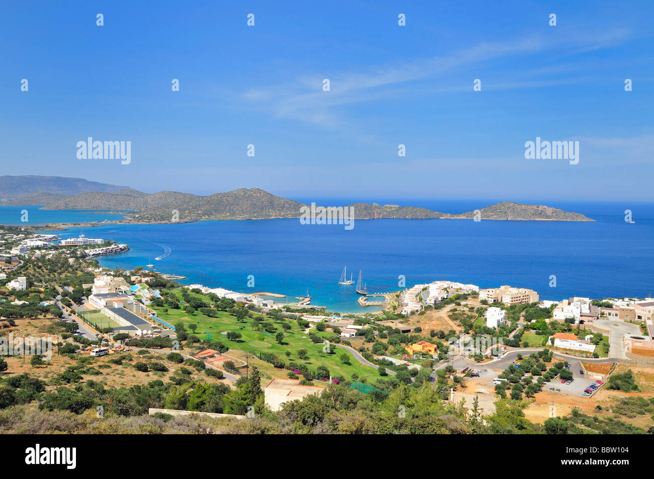 Elounda, Crete, Greece Stock Photo - Alamy