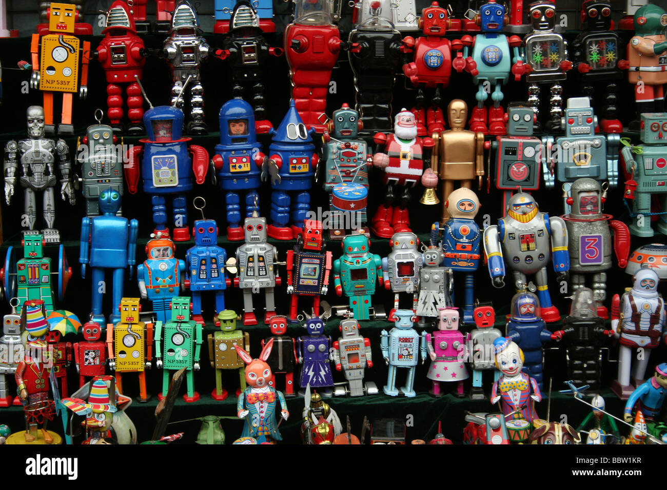 Robot toys in Beijing market Stock Photo - Alamy