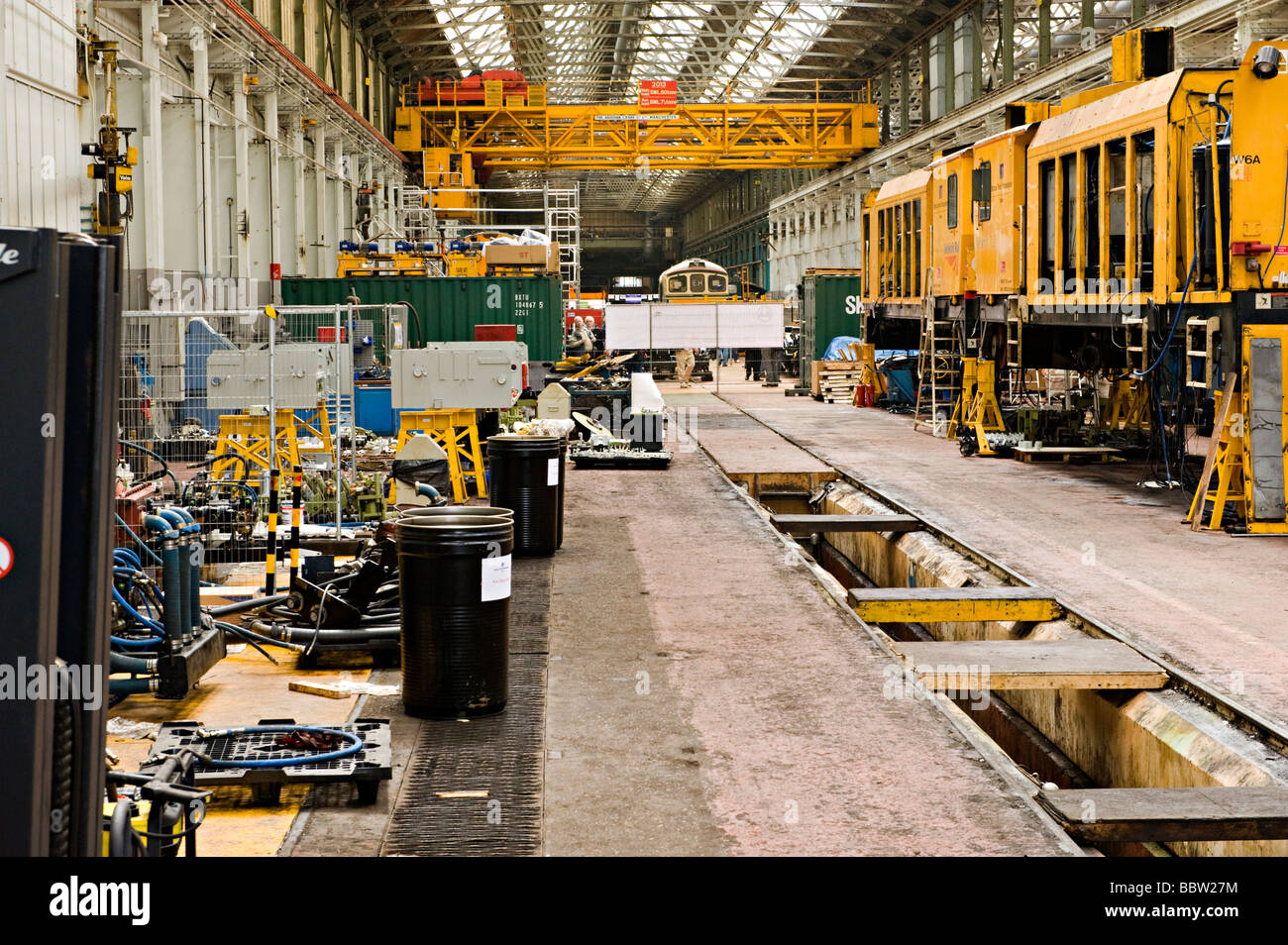 Interior of Eastleigh Railway Works, Eastleigh, Hampshire, UK Stock ...