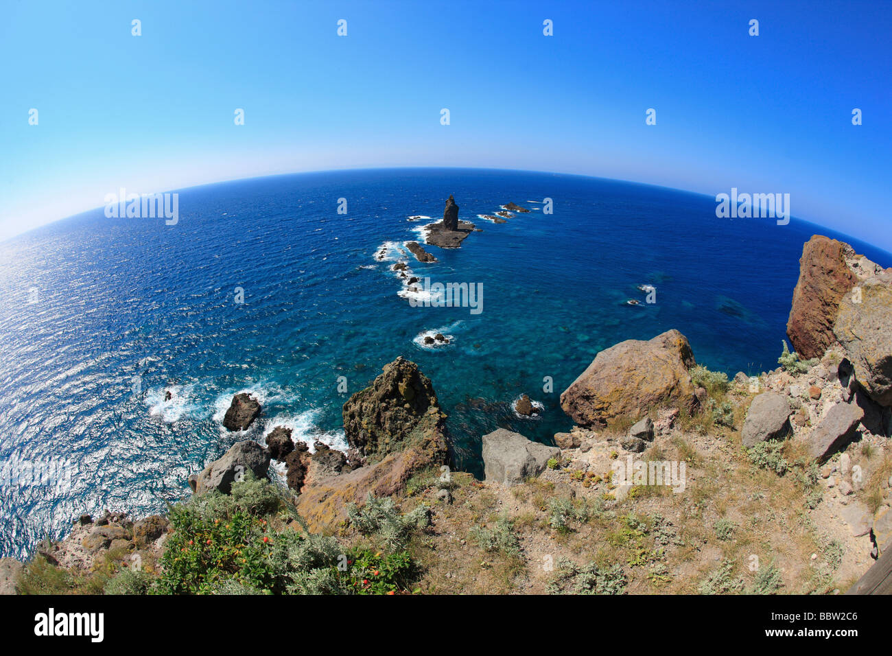Beautiful view of sea with horizon Stock Photo - Alamy