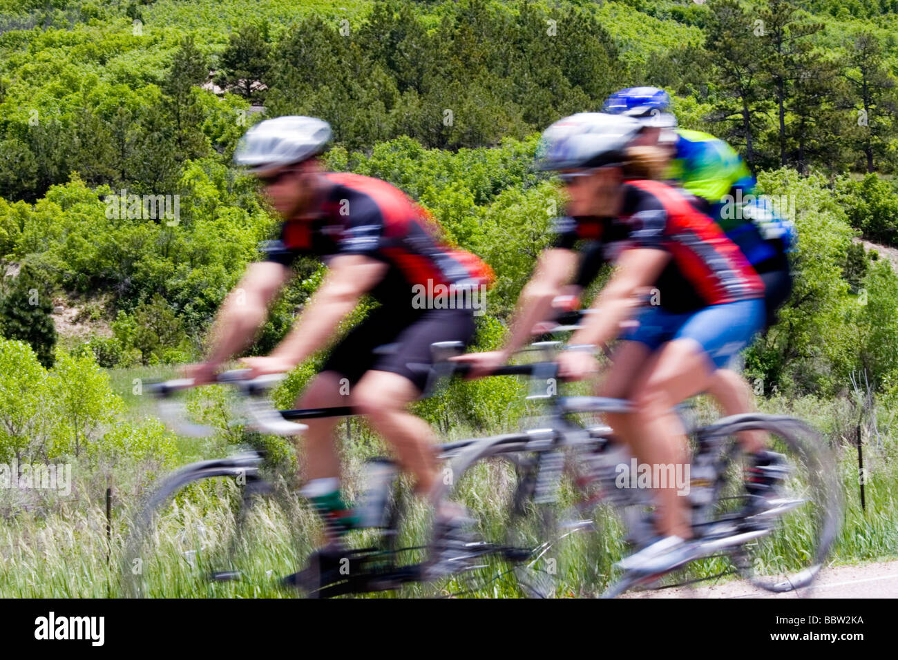 Elephant Rock Century Ride bicycle ride at Castle Rock Colorado Stock ...